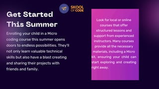 Embark on a Coding Journey with Microbit The Perfect Summer Activity ...