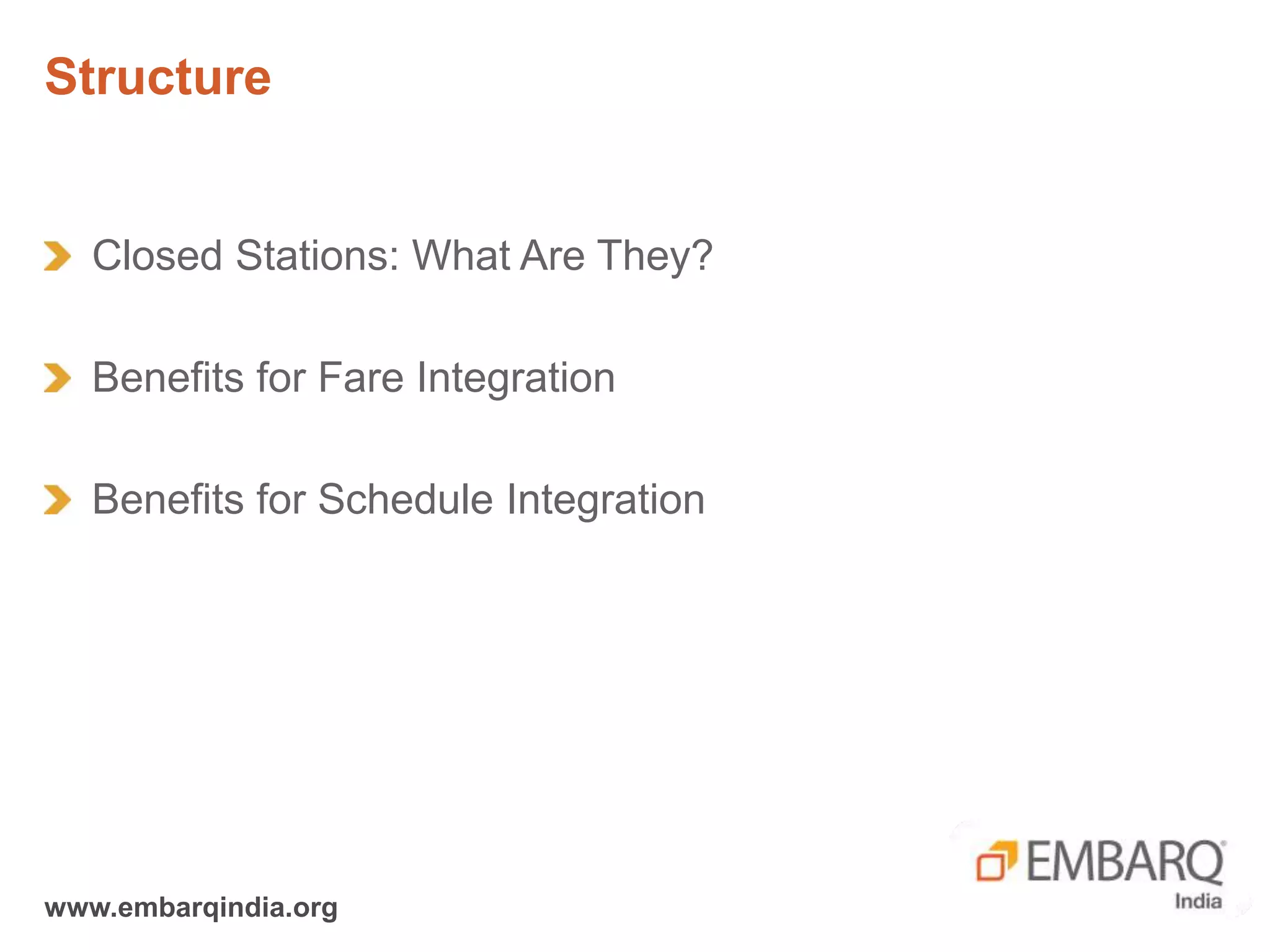 EMBARQ India - Talking Transit - Closed Stations for Service ...