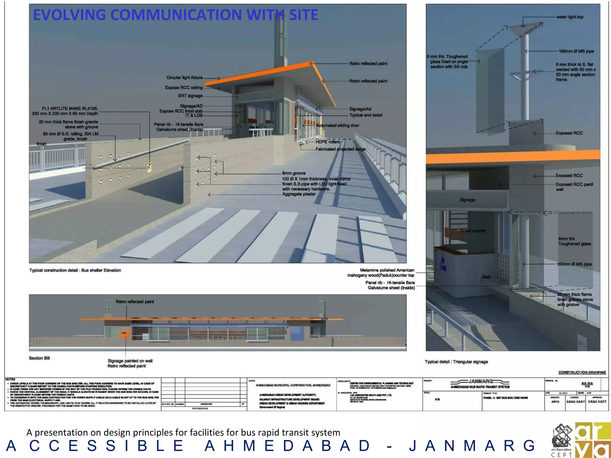 EMBARQ India - Talking Transit - Facility Design for Janmarg - Arya ...