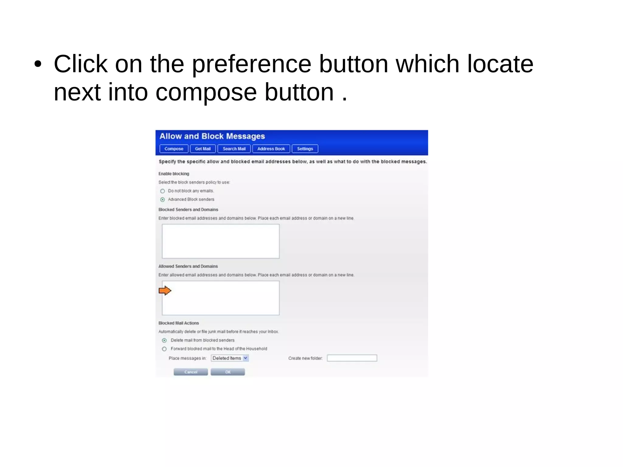 How to block an email in embarqmail | PPT