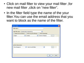 How to block an email in embarqmail | ODP