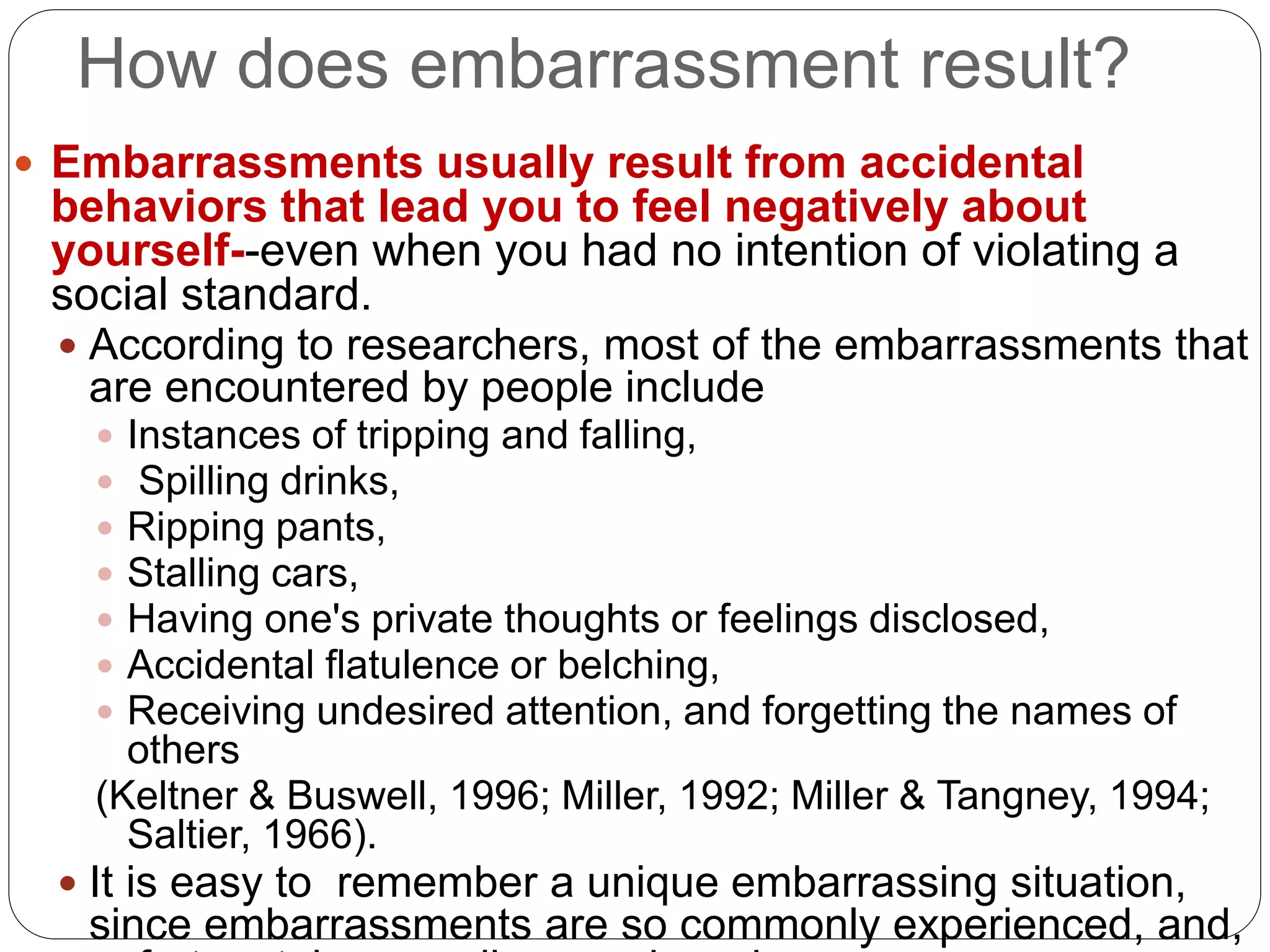 Embarrassment | PPTX