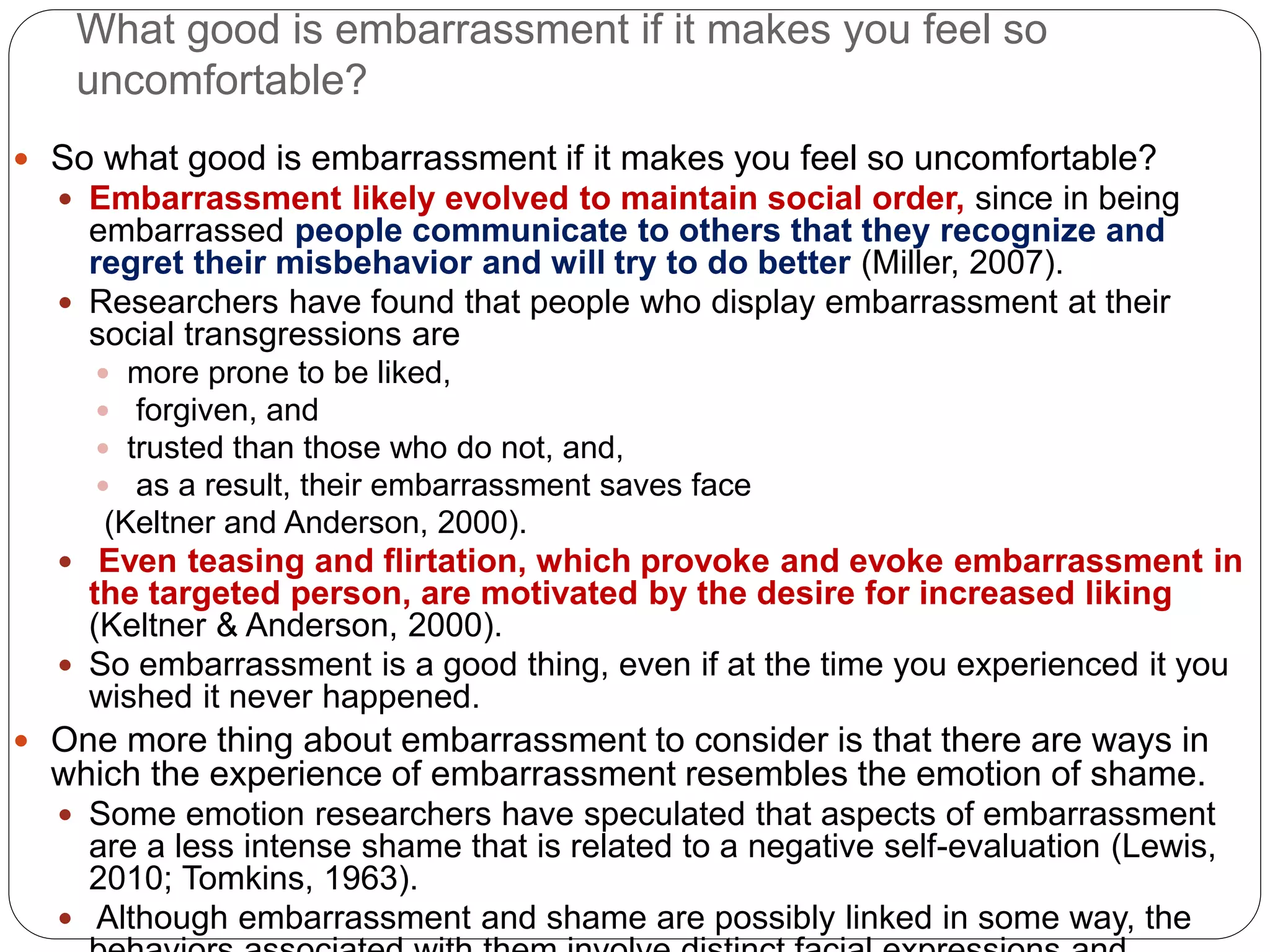 Embarrassment | PPTX