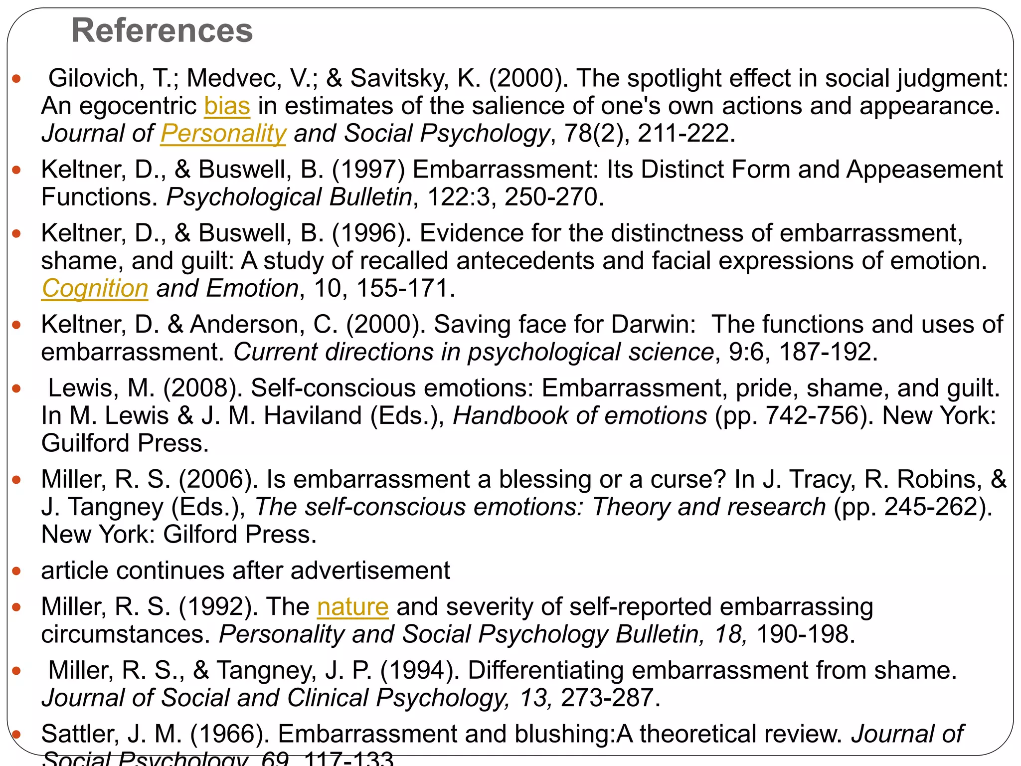 Embarrassment | PPTX