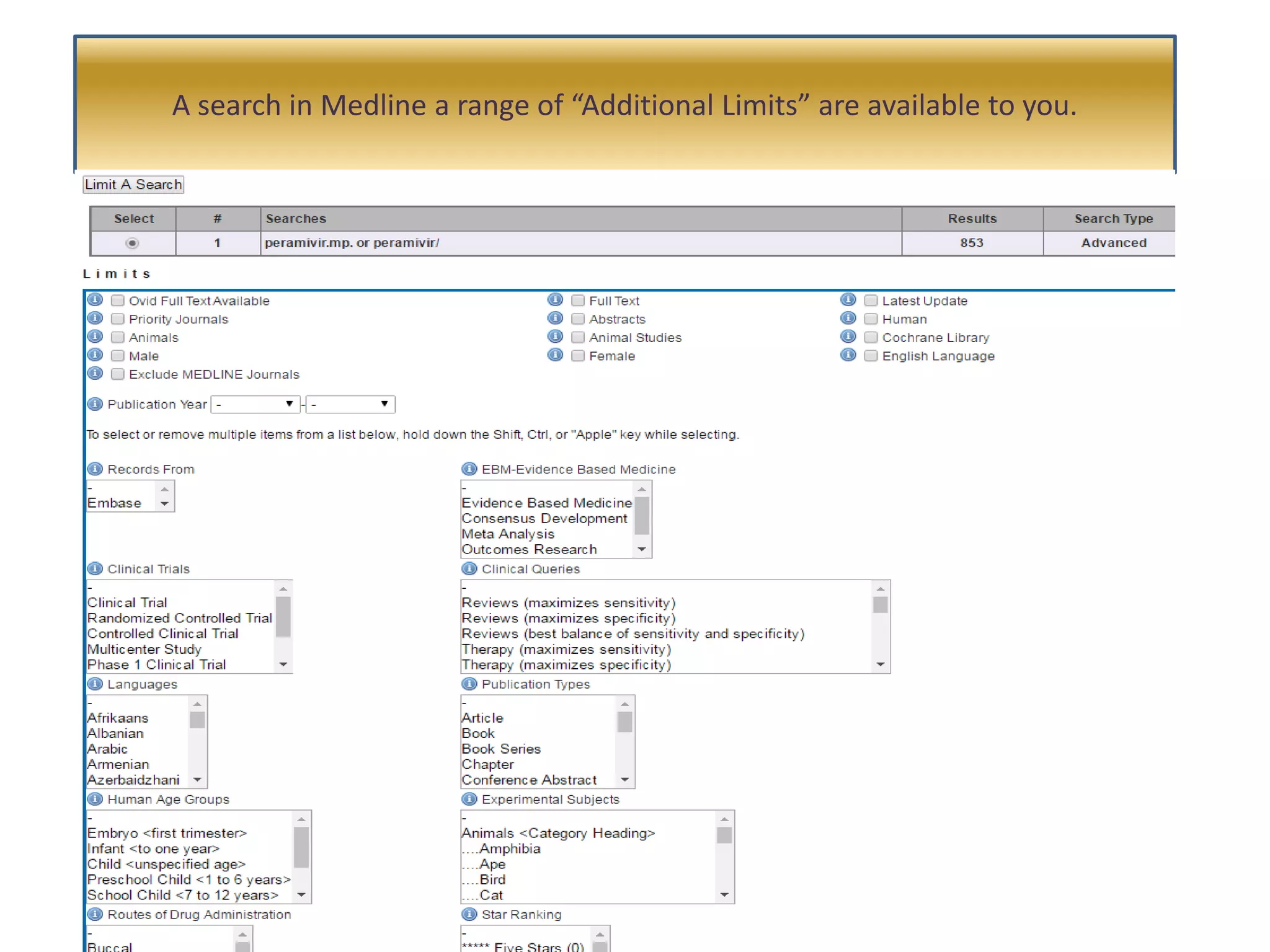 Embase database searching | PPTX