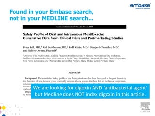 An introduction to Embase | PPTX