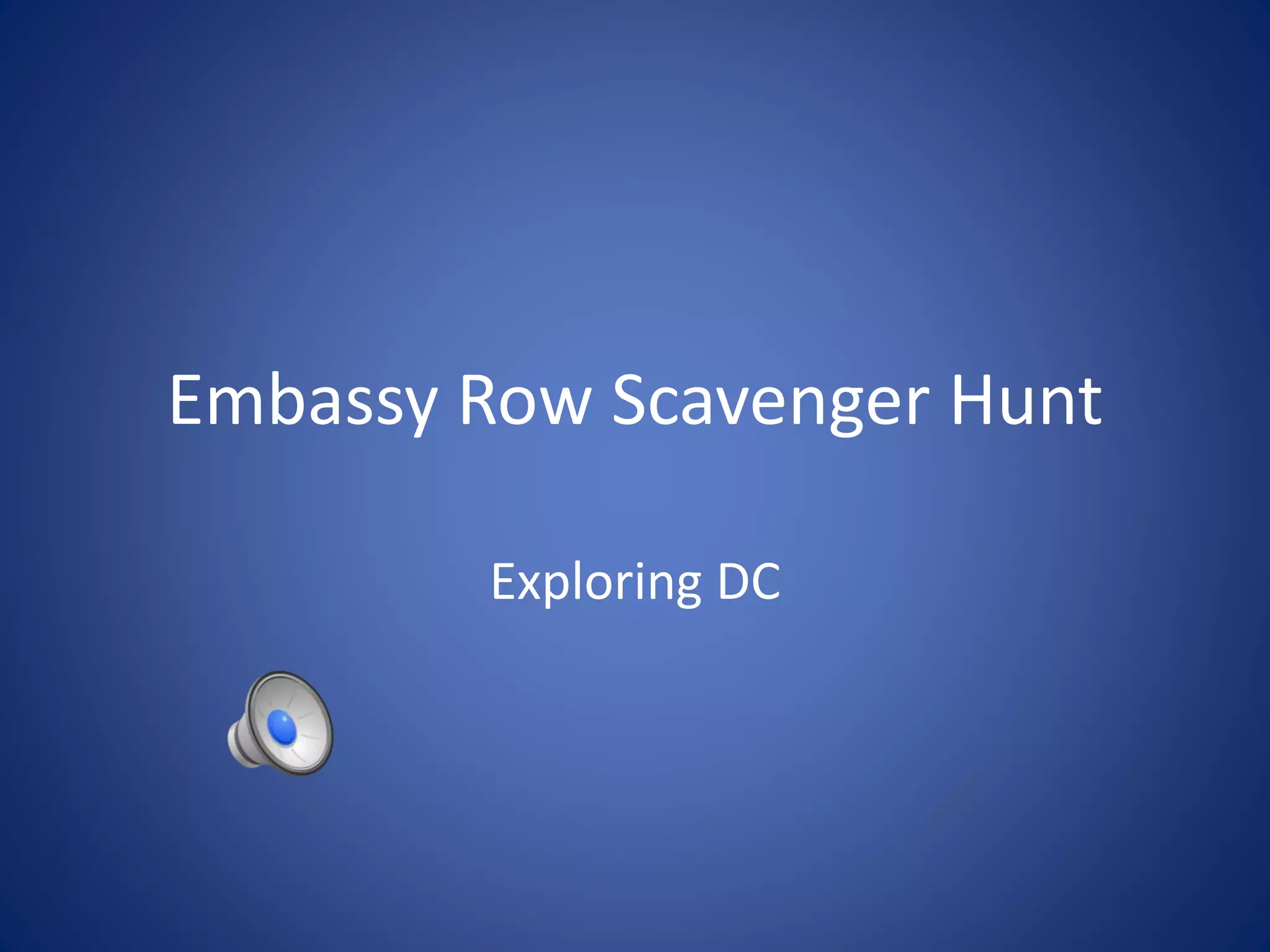 Embassy Scavenger Hunt | PPTX