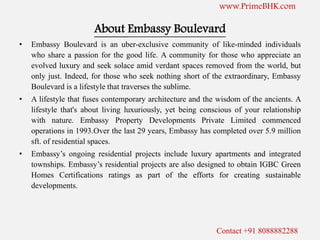 Embassy boulevard, yelahanka, bangalore | PPTX