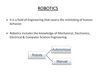 Embedded Systems & Robotics | PPTX