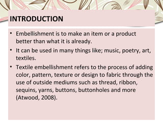Fabric Embellishments | PPT
