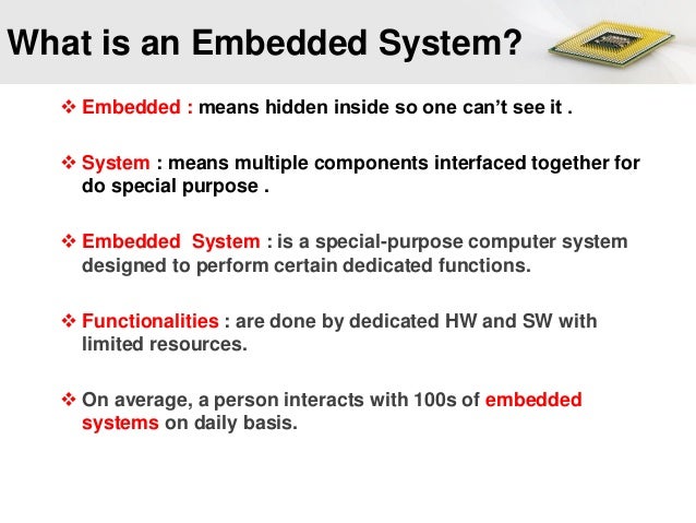 Introduction to Embedded System