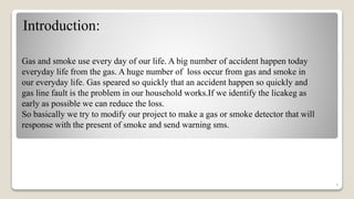 Gas & smoke detector | PPTX