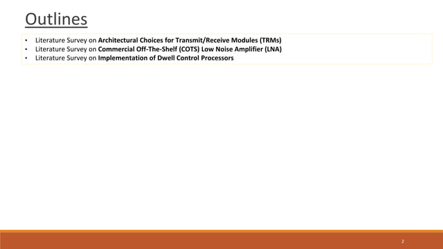 Transmit / Receive (T/R) Modules for Radar Systems | PPTX