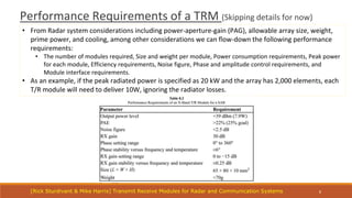 Transmit / Receive (T/R) Modules for Radar Systems | PPTX