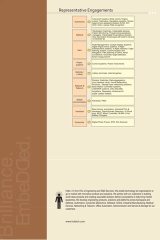 HCLT Brochure: Embedded Engineering | PDF | Operating Systems ...