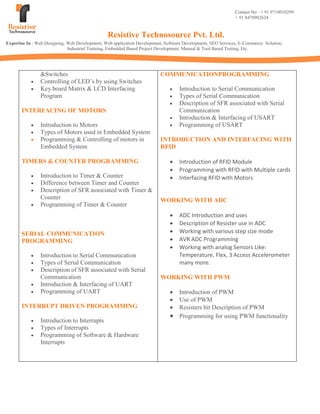 Embedded project-development-training | PDF