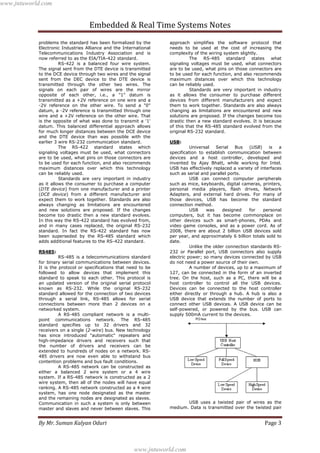 Embedded real time-systems communication | PDF