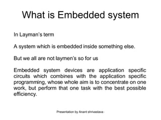 Embedded Systems : introduction | PPT