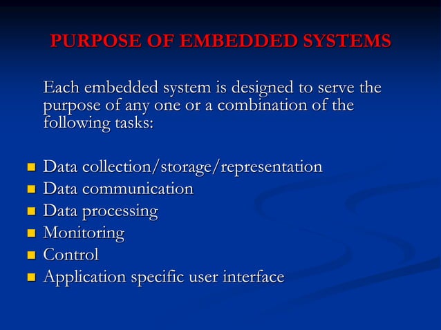 Embedded systems-unit-1 | PPT | Computing | Technology & Computing