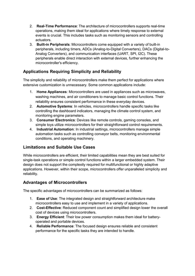 Embedded-Systems-vs-Microcontrollers_-A-Comprehensive-Comparison By Embedded Hash | PDF