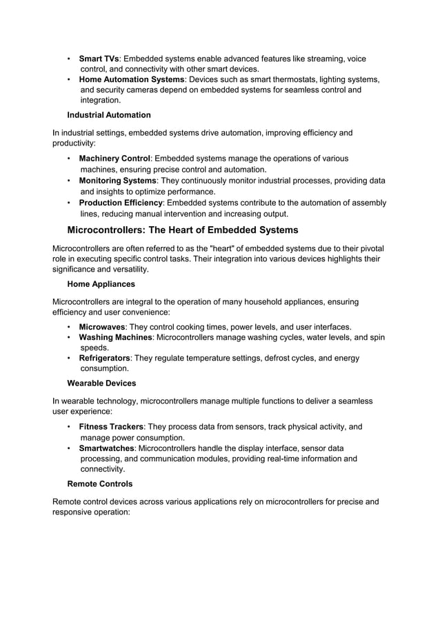 Embedded-Systems-vs-Microcontrollers_-A-Comprehensive-Comparison By Embedded Hash | PDF