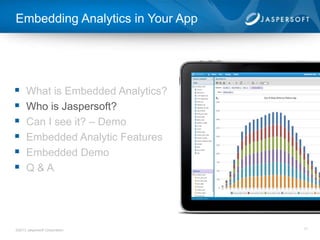 Embedded Analytics in your App Webinar | PPT