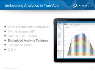 Embedded Analytics in your App Webinar | PPT