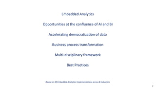 Embedded analytics and digital transformation | PPT