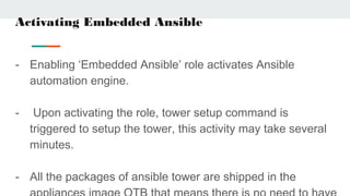 Ansible Automation Inside Cloudforms ( Embedded Ansible) | ODP