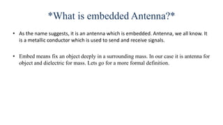 Embedded Antenna | PPT