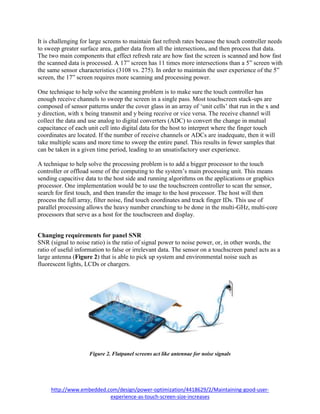 Maintaining Good User Experience as Touch Screen Size Increases | PDF