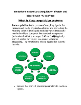 MINI PROJECT ABSTRACT-Embedded based data acquisition system and ...