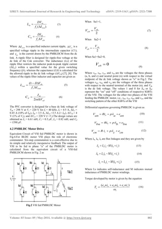 Embedded based sensorless control of pmbldc motor with voltage controlled pfc cuk converter for ...