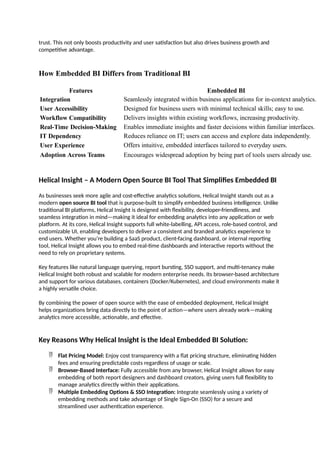 Embedded BI Made Easy with Helical Insight Open Source Analytics ...