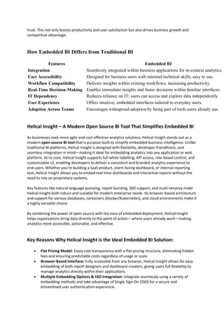 Embedded BI Made Easy with Helical Insight Open Source Analytics ...