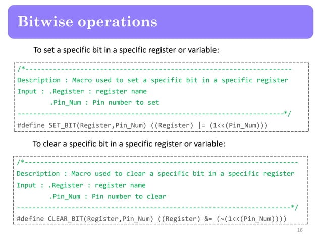 Embedded C - Lecture 4 | PPT