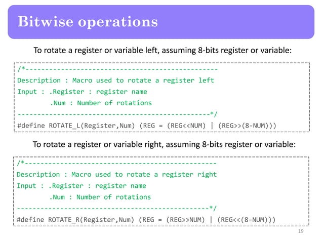 Embedded C - Lecture 4 | PPT