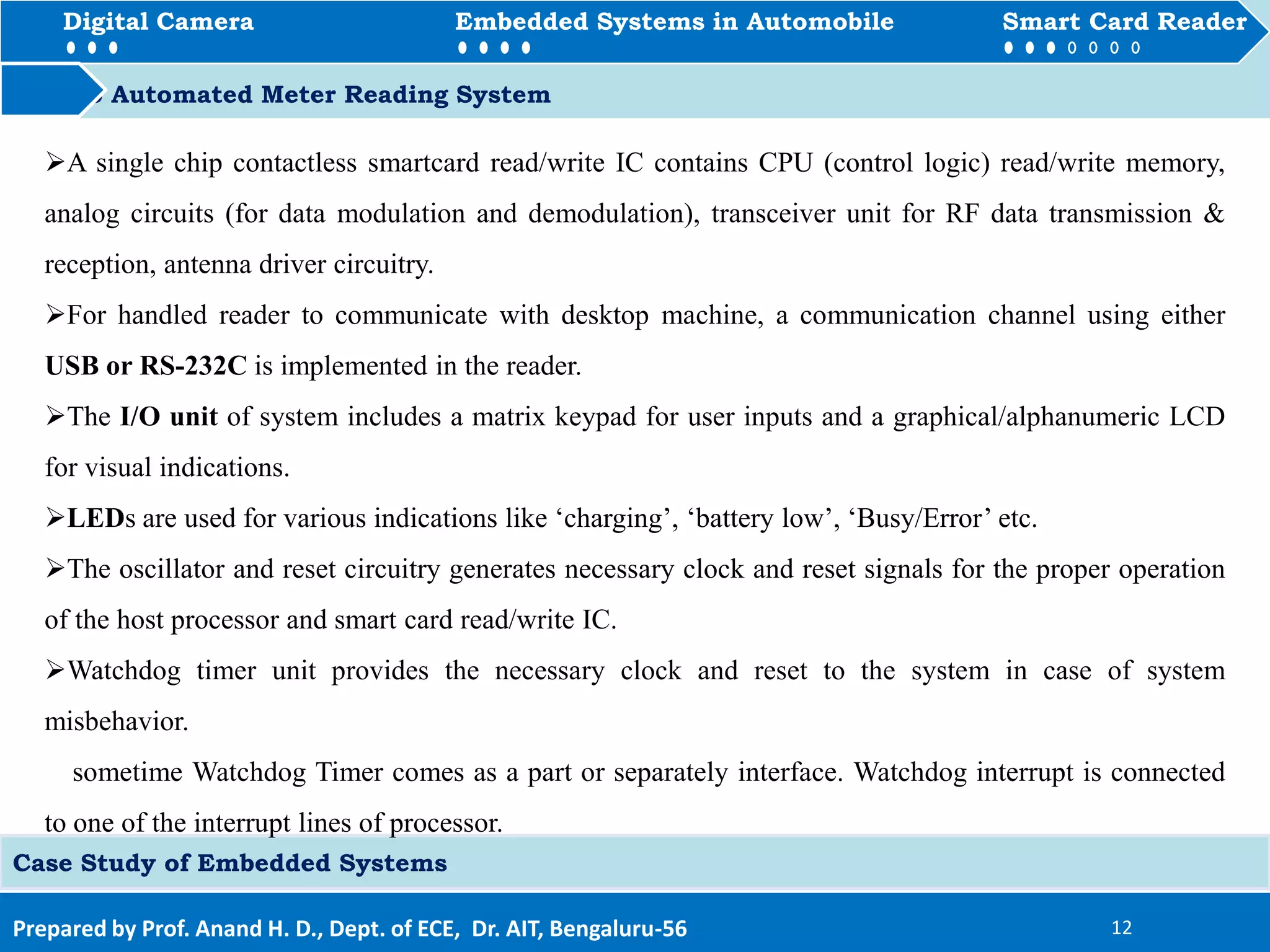 Case Study of Embedded Systems | PDF