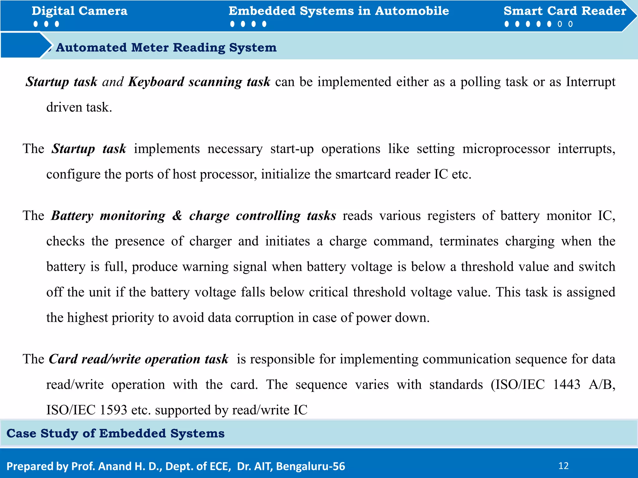 Case Study of Embedded Systems | PDF
