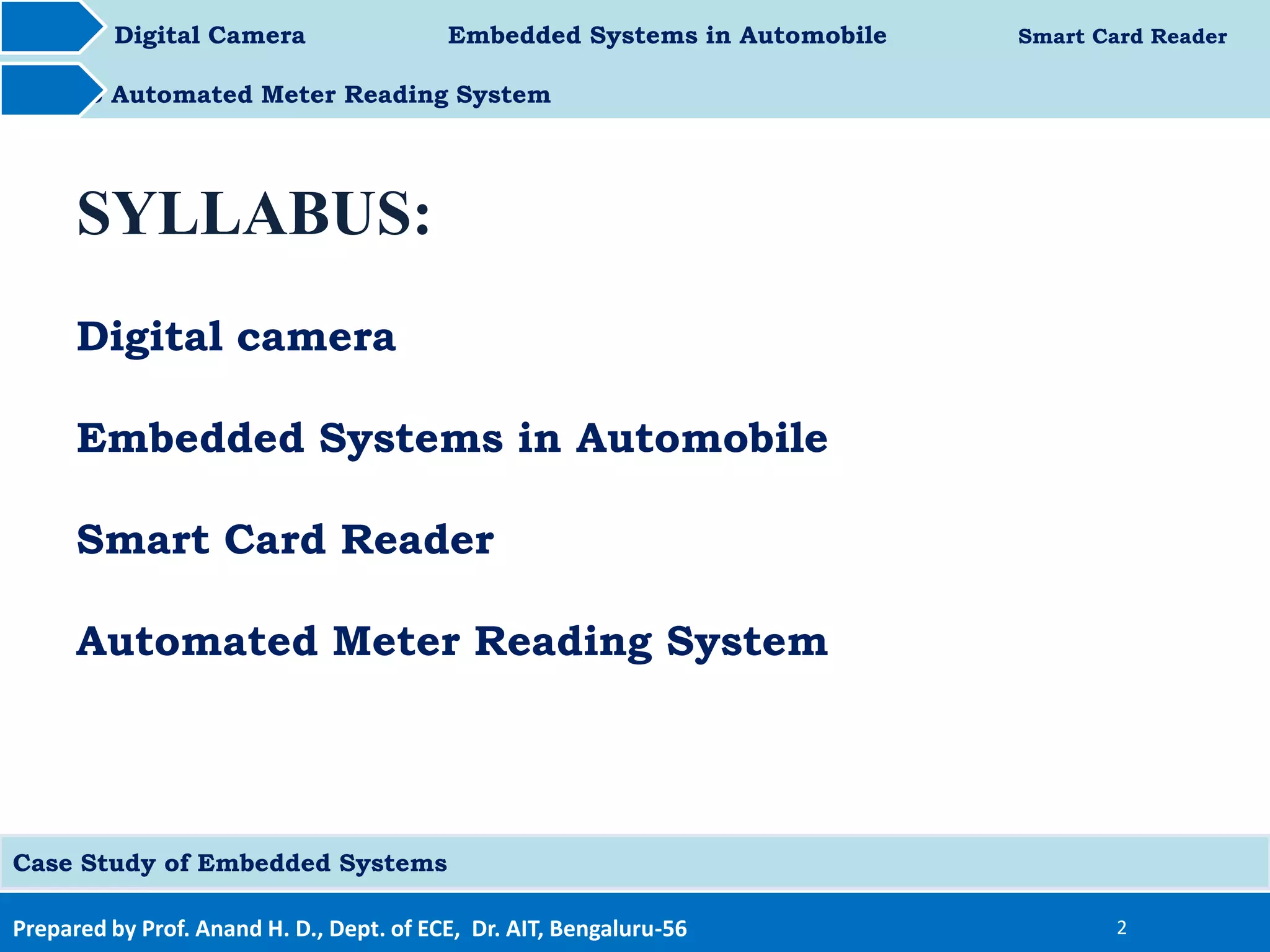 Case Study of Embedded Systems | PDF