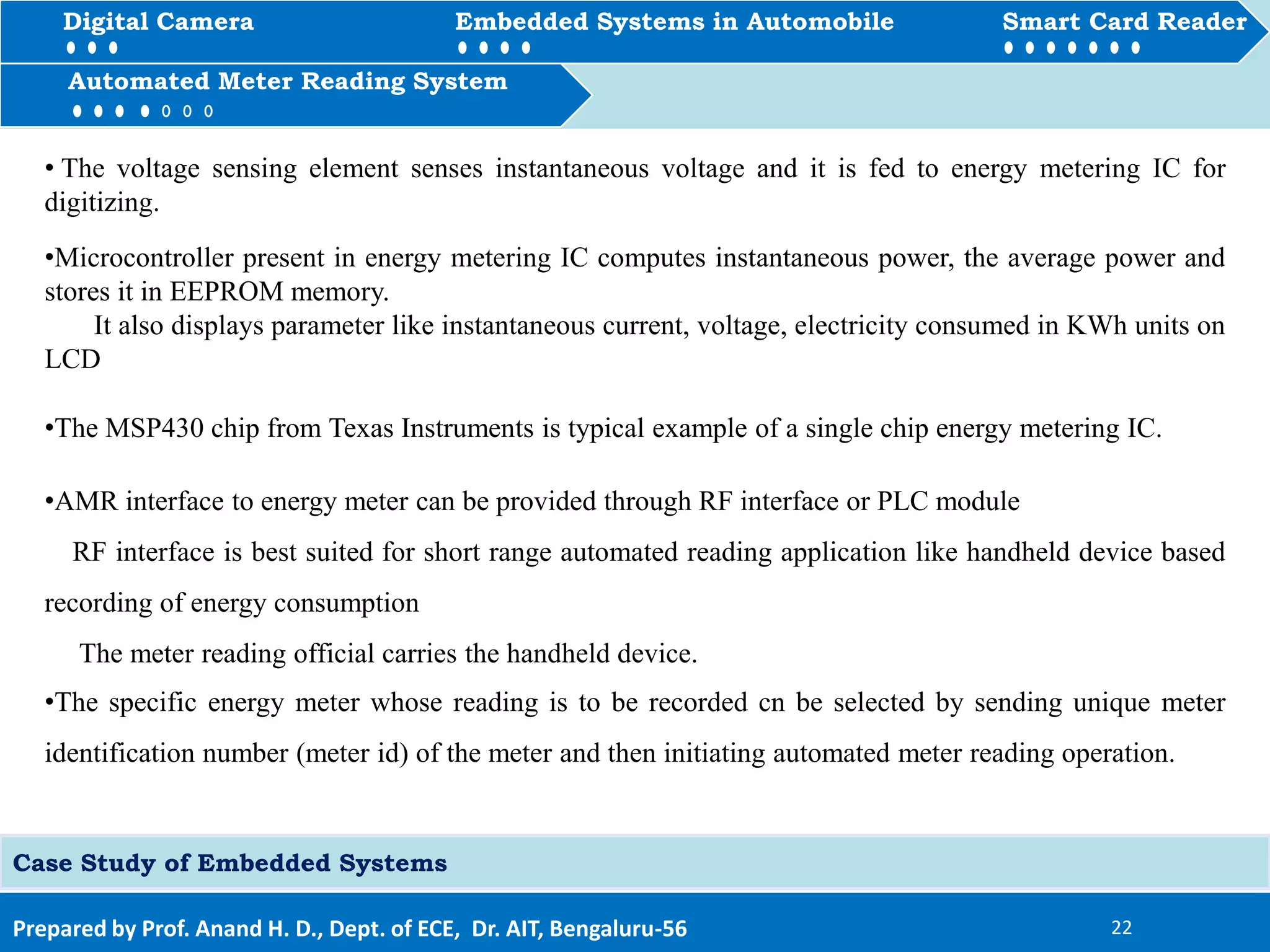 Case Study of Embedded Systems | PDF
