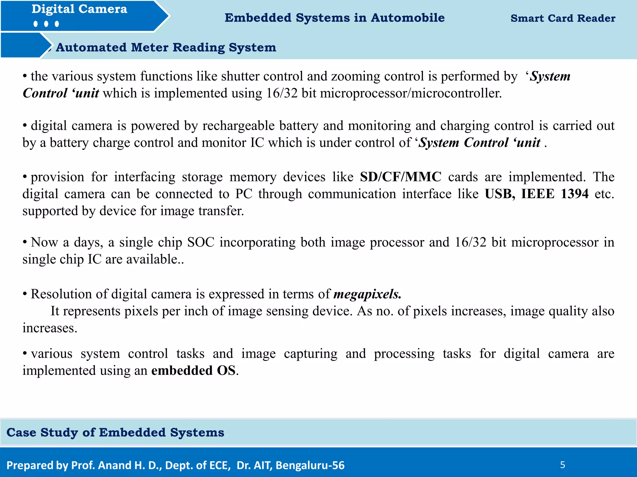 Case Study of Embedded Systems | PDF
