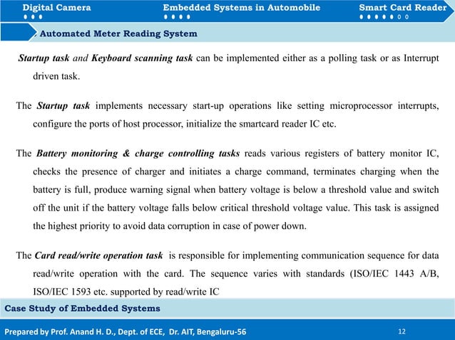 Case Study of Embedded Systems | PDF