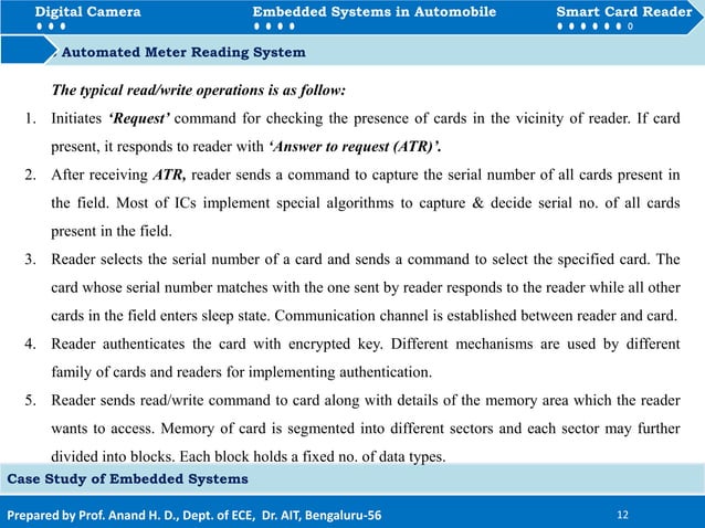 Case Study of Embedded Systems | PDF