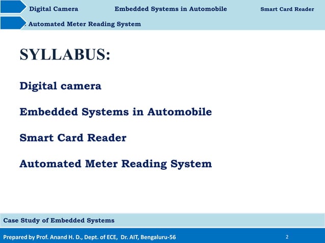 Case Study of Embedded Systems | PDF