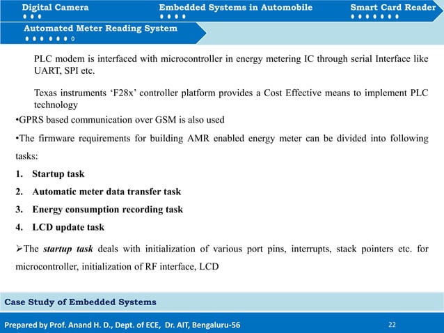 Case Study of Embedded Systems | PDF
