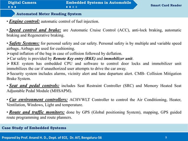 Case Study of Embedded Systems | PDF