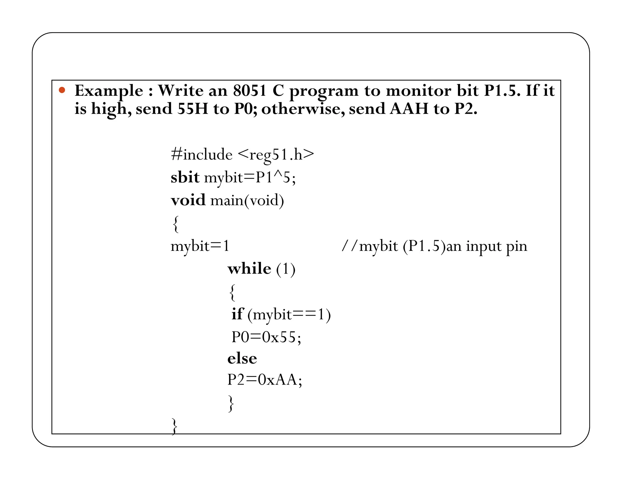 Embedded C programming based on 8051 microcontroller | PDF ...