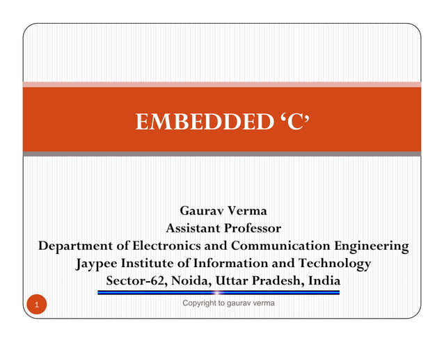 Embedded C programming based on 8051 microcontroller | PDF | Programming Languages | Computing
