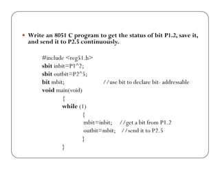 Embedded C programming based on 8051 microcontroller | PDF